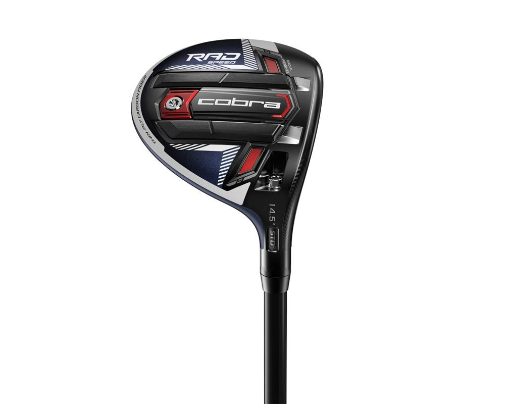 Cobra Golf 2021 Radspeed Fairway Matte Peacoat-Red (Men's Right Hand, Fujikura Motore XF3, Reg Flex, 14.5), Standard