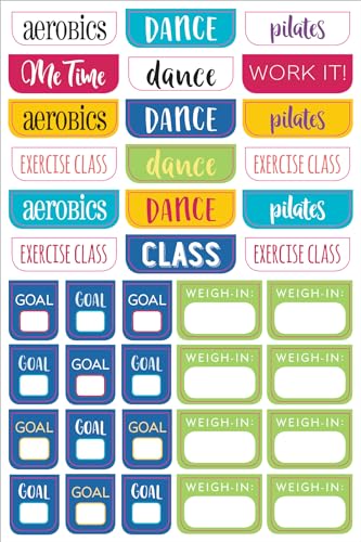 Essentials Health & Fitness Planner Stickers (Set of 325 Stickers)