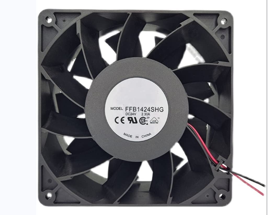 FFB1424SHG 140MM Fan, for 24V 2.30A 3600RPM 463.9CFM 61.7DB 140X140X50MM 2-Wire Cooling Fan