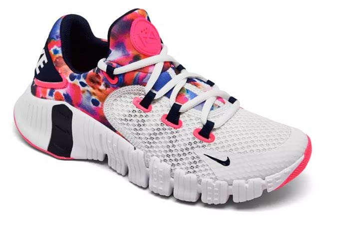 Nike Women's Free Metcon 4 Training Shoes, Summit White/Blackened Blue, 7.5 M US