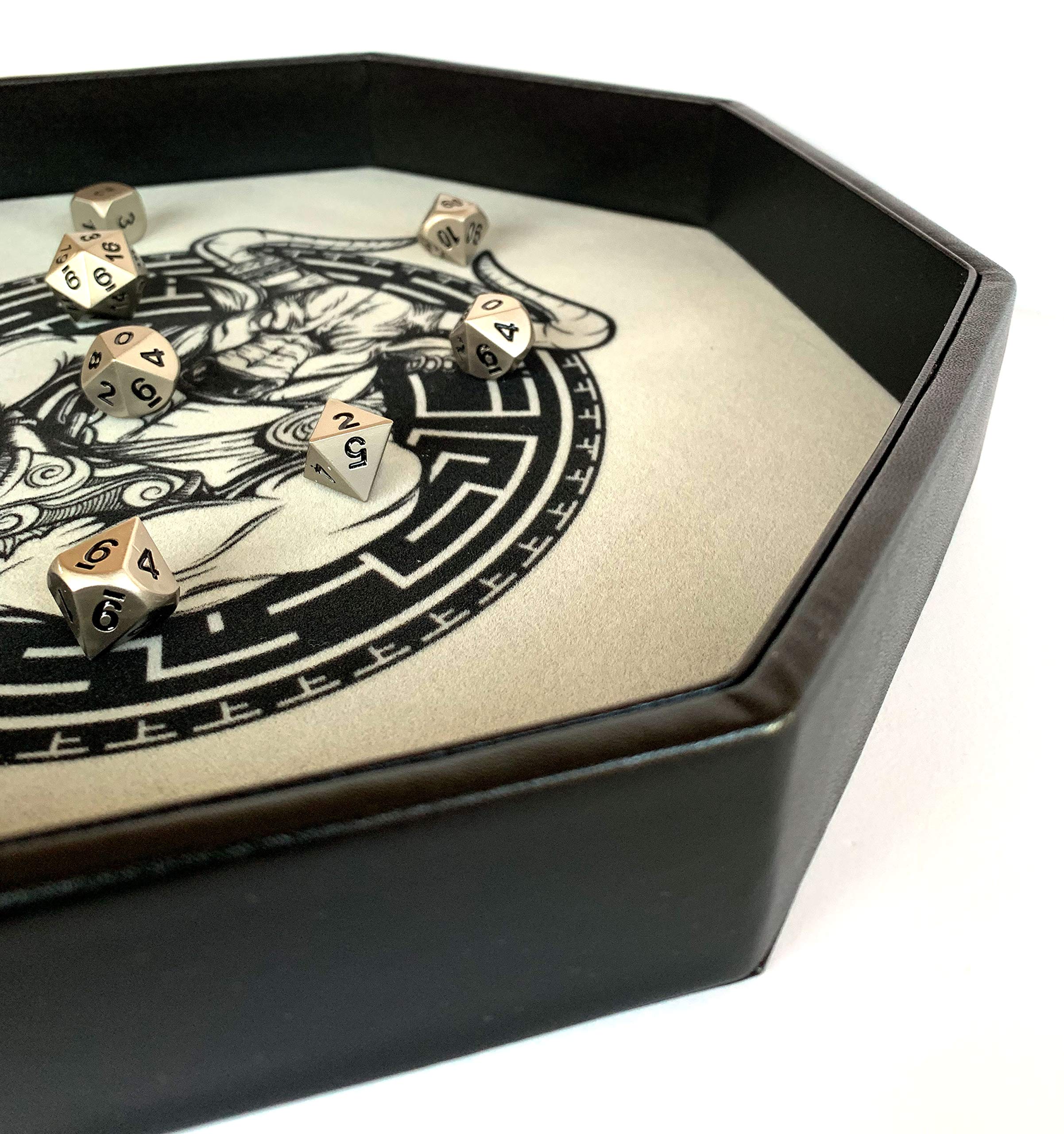 Minotaur's Maze Limited Edition Octagon D&D Dice Tray - 11.5 Inches - for Tabletop Roleplaying, Dice, and Board Games, Dungeons & Dragons