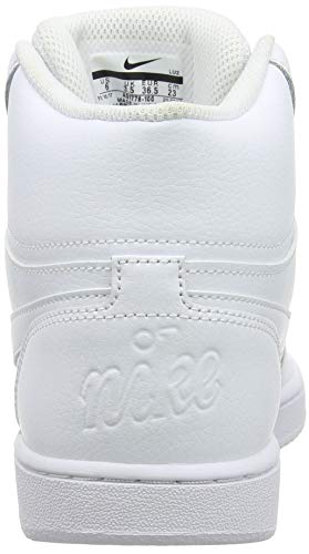NIKE Women's Low-Top Basketball Shoes, White White White 100, 11