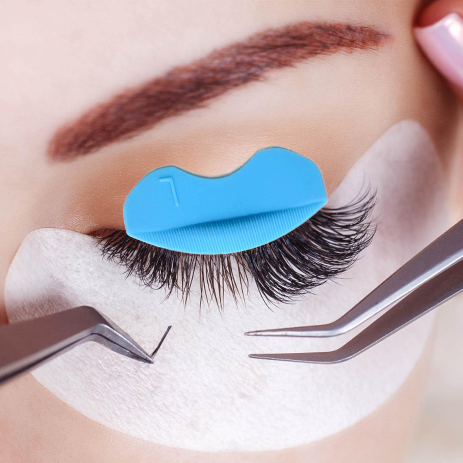 Eyelash Perm Pads, Reusable Eyelash Perm Silicone Pads - Environmentally Female Cosmetics Makeup for Personal Eyelash Curling, Beauticians, and Beauty Salons