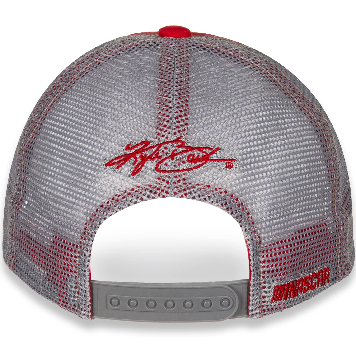 Checkered Flag Sports NASCAR 2022 Vintage Patch Trucker Mesh Adjustable Hat Cap-Kyle Busch #18