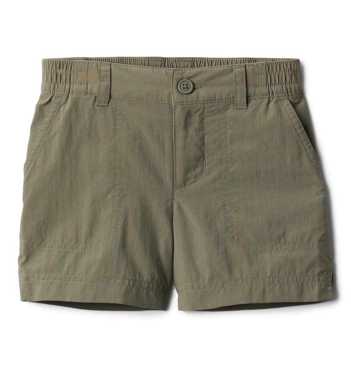 Columbia Girl’s Silver Ridge IV Shorts, Moisture Wicking, Sun Protection, Stone Green, XX Small