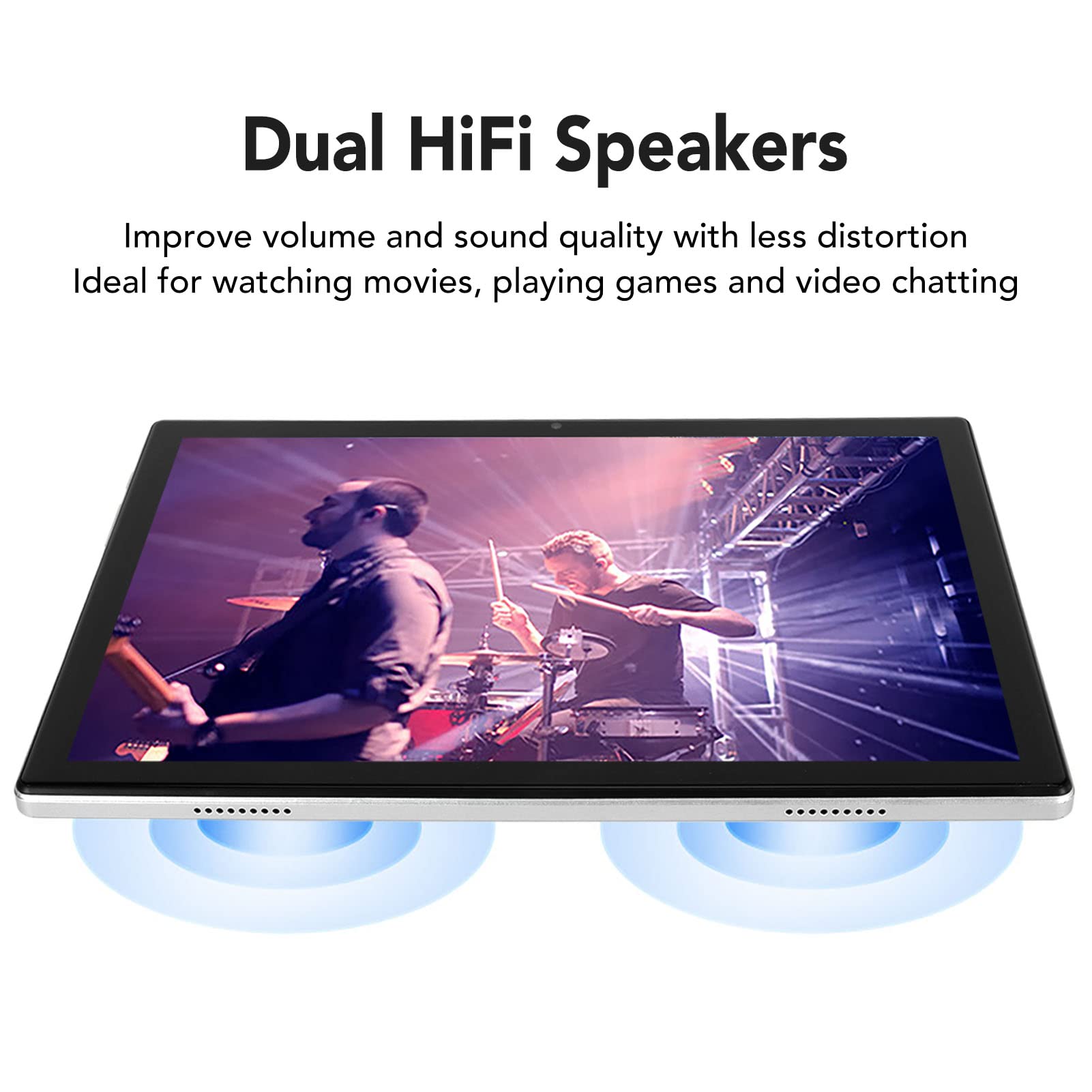 Cryfokt Android 12 Tablet, 10.1 Inch Tablet, 8GB RAM 256GB ROM, FHD Octa Core CPU, 5G WiFi 4G LTE Office Tablet with BT Keyboard, 7000mAh Tablets for Family, Students, Business People