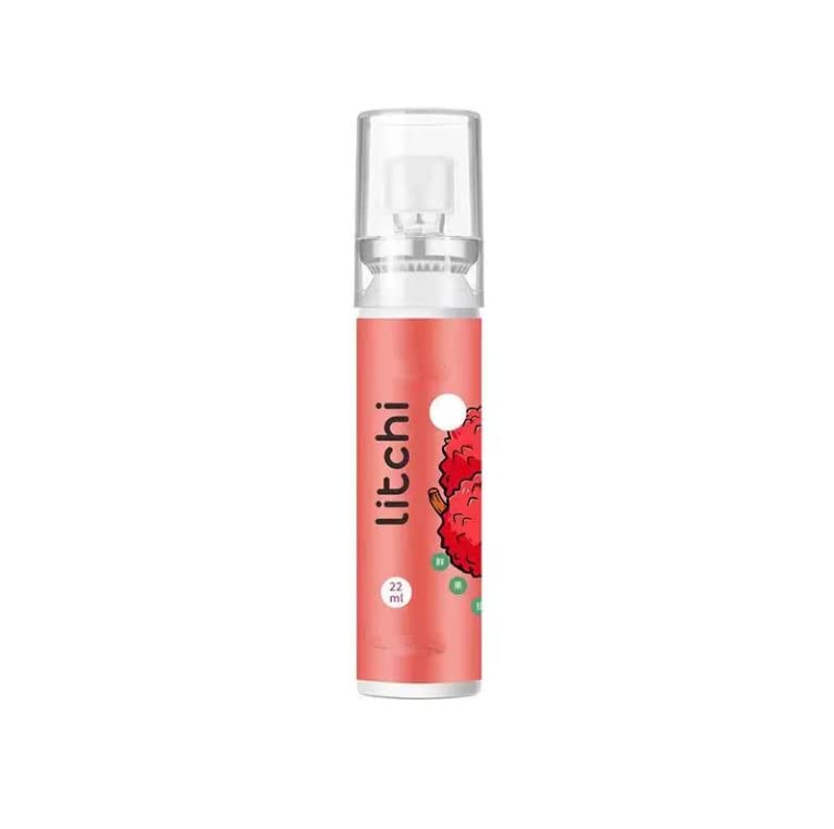 Fruit-Flavored Oral Spray freshener Compact Portable Refreshing Cool Fresh Breath Oral Odor Care (Litchi)