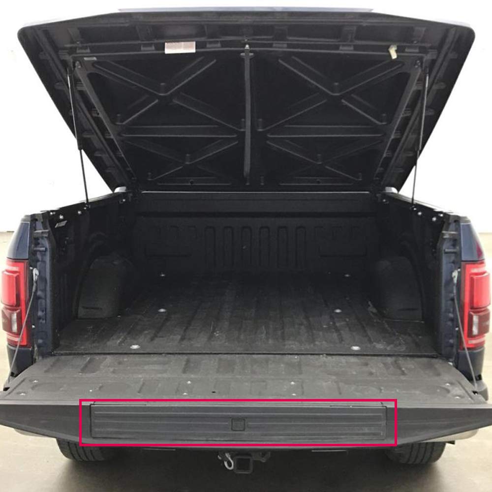 CHEDA Step Tailgate Molding Trim, Compatible with 2015-2019 Ford F-150, Flexible Flex Cap Mad w/Release Button (Will Not Fit Super Duty)