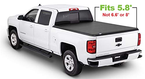 Tonno Pro Tonno Fold, Soft Folding Truck Bed Tonneau Cover | 42-109 | Fits 2014 - 2018, 2019 Ltd/Lgcy Chevy/GMC Silverado/Sierra 1500 5' 9" Bed (69.3"), Black