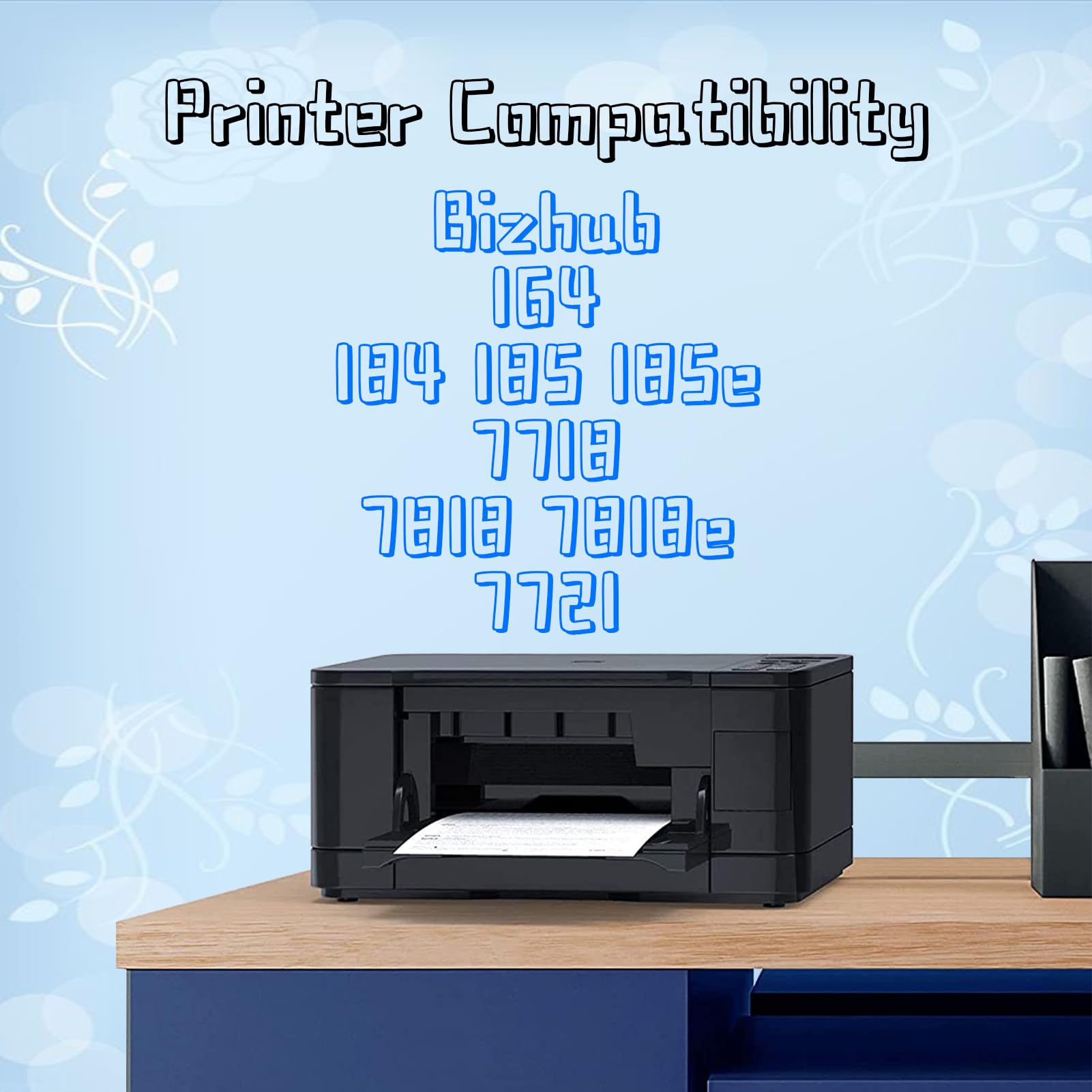 CLOGGS TN117 Toner Cartridge for Konica Minolta, Compatible Bizhub 164 184 185 185e 7718 7818 7818e 7721 Printer Black*2