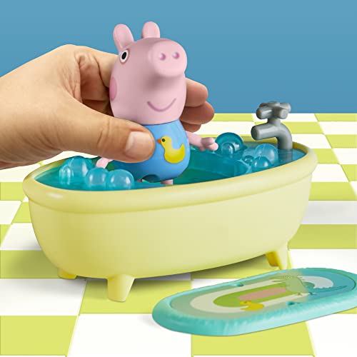 Peppa Pig Peppa's Adventures George’s Bathtime Accessory Set Preschool Toy, George Pig Figure and 6 Accessories, for Ages 3 and up