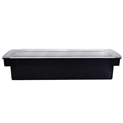 Tablecraft (102) 6-Compartment Black Plastic Condiment Holder