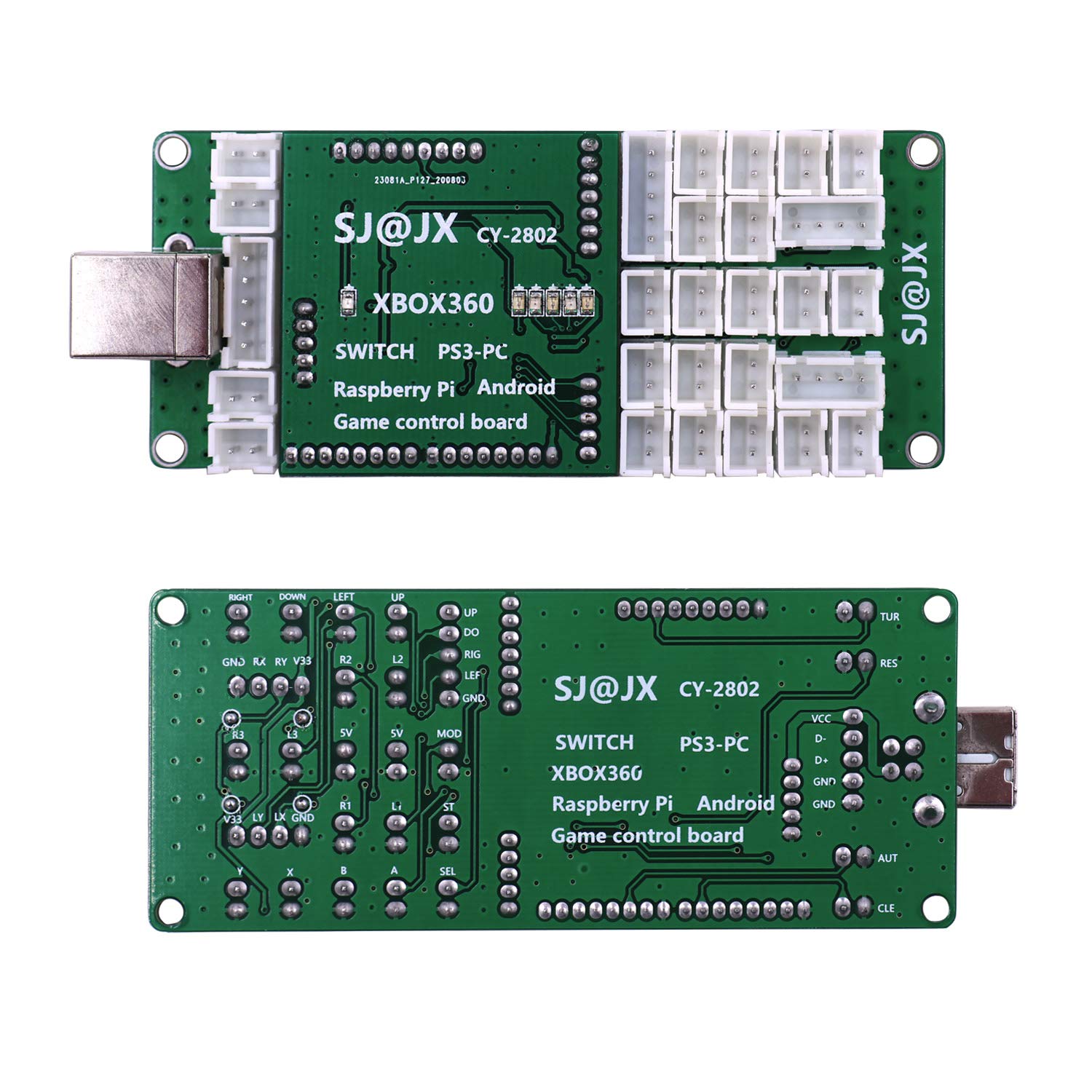SJ@JX Game Controller Encoder DIY Arcade Joystick Button Gamepad Code Board for Xbox 360 Nintendo Switch Raspberry Pi PS3 PC Andriod