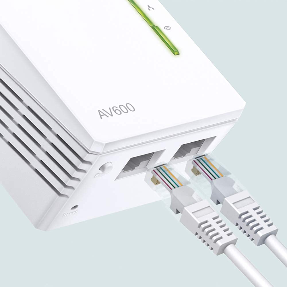 Certified Refurbished TP-Link AV600 Powerline WiFi Extender - N300 WiFi, Add-on Single Adapter, Ethernet over Powerline, Plug & Play, Backwards Compatible (TL-WPA4220) (Renewed)