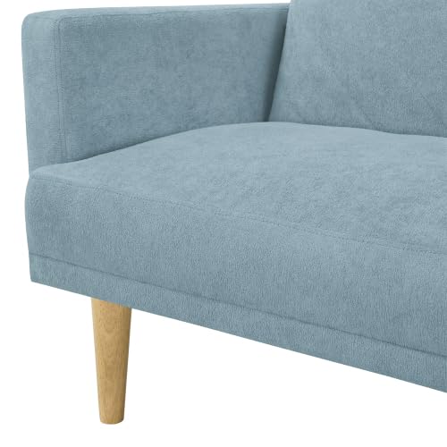 Ghouse Blue Sofas for Living Room Furniture Sets Daybed Couch Sleeper Small Loveseat for Small Spaces Futon Chair 76 Inch Sofa Bed
