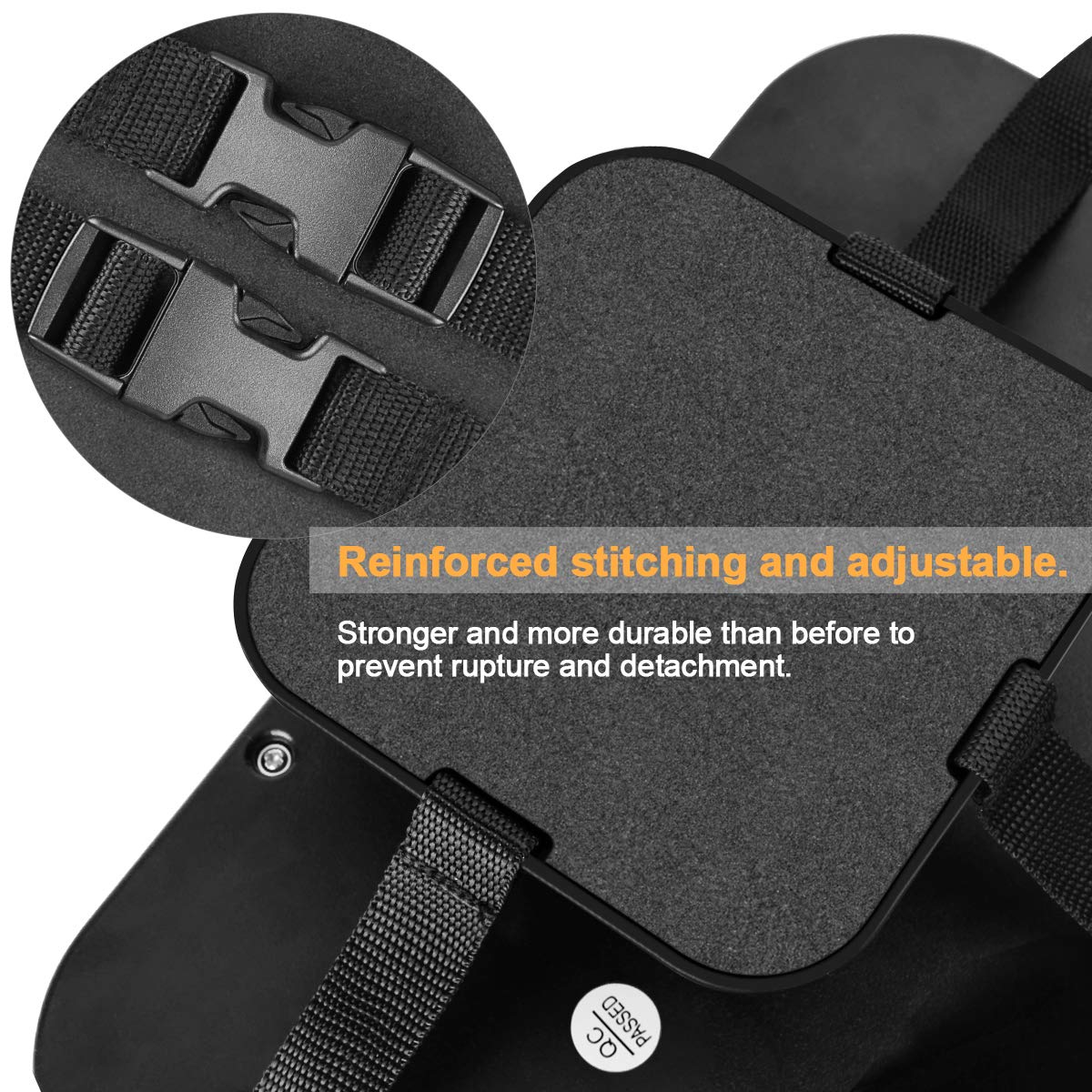 FACIACC Baby Car Mirrors for Back Seat, 360° Rotation Rear View Car Seat Mirror Safety Shatterproof Infant Rear Facing Mirror, Easy Assembled (Black+Pink)