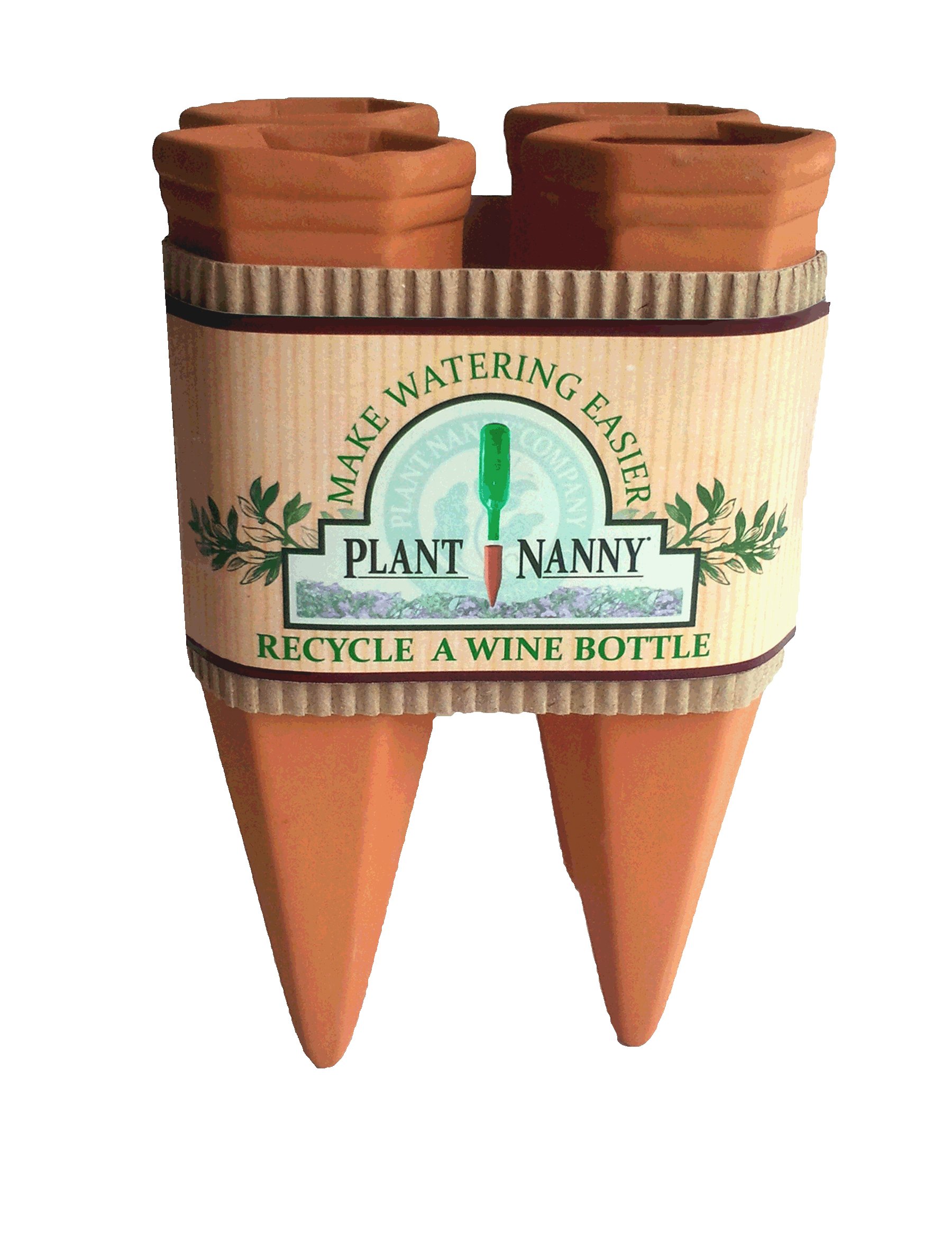 Plant Nanny 6051 4 Count Wine Bottle Stake Set