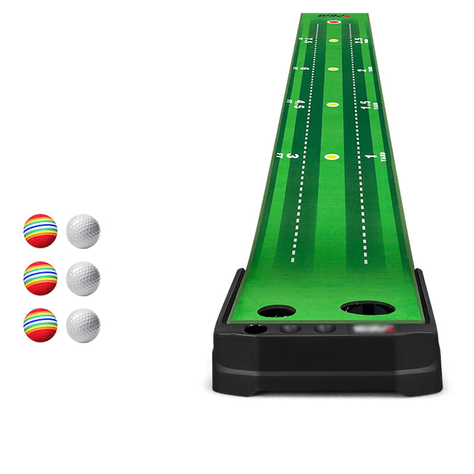 cghhome Golf mat, Indoor Golf Putter, Home Golf Training Blanket, Portable Mini Set, All-Round Electric Ball Return, Professional Golf Practice Equipment (Color : 1, Size : 39 * 310cm)