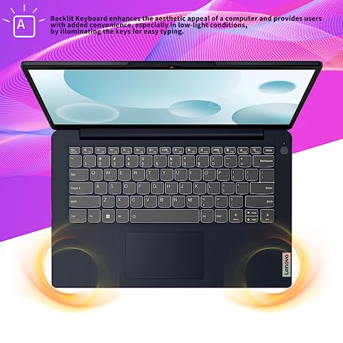 Lenovo 2022 IdeaPad 3i 14" FHD Business Laptop, Intel 12th Gen i5-1235U, 8GB RAM, 256GB PCIe SSD, Backlit Keyboard, Intel Iris Xe Graphics, 720P Webcam, Abyss Blue, Win 11, 32GB Snowbell USB Card