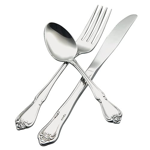 Oneida 2552SPLF Arbor Rose Flatware - Oval Soup Spoon - Case of 1 Dozen