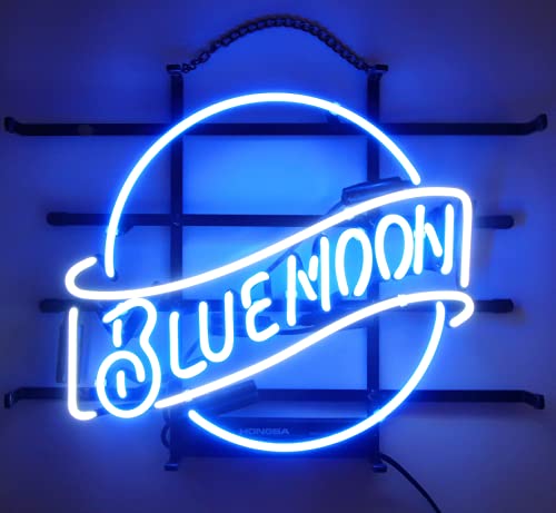 Mirsne Neon Signs, Glass Tube Neon Lights, 17 inch Neon Light Sign, the Best Bar Beer Wall Signs Lights for Bedroom Room Hotel Gameroom Party Decor Gifts.