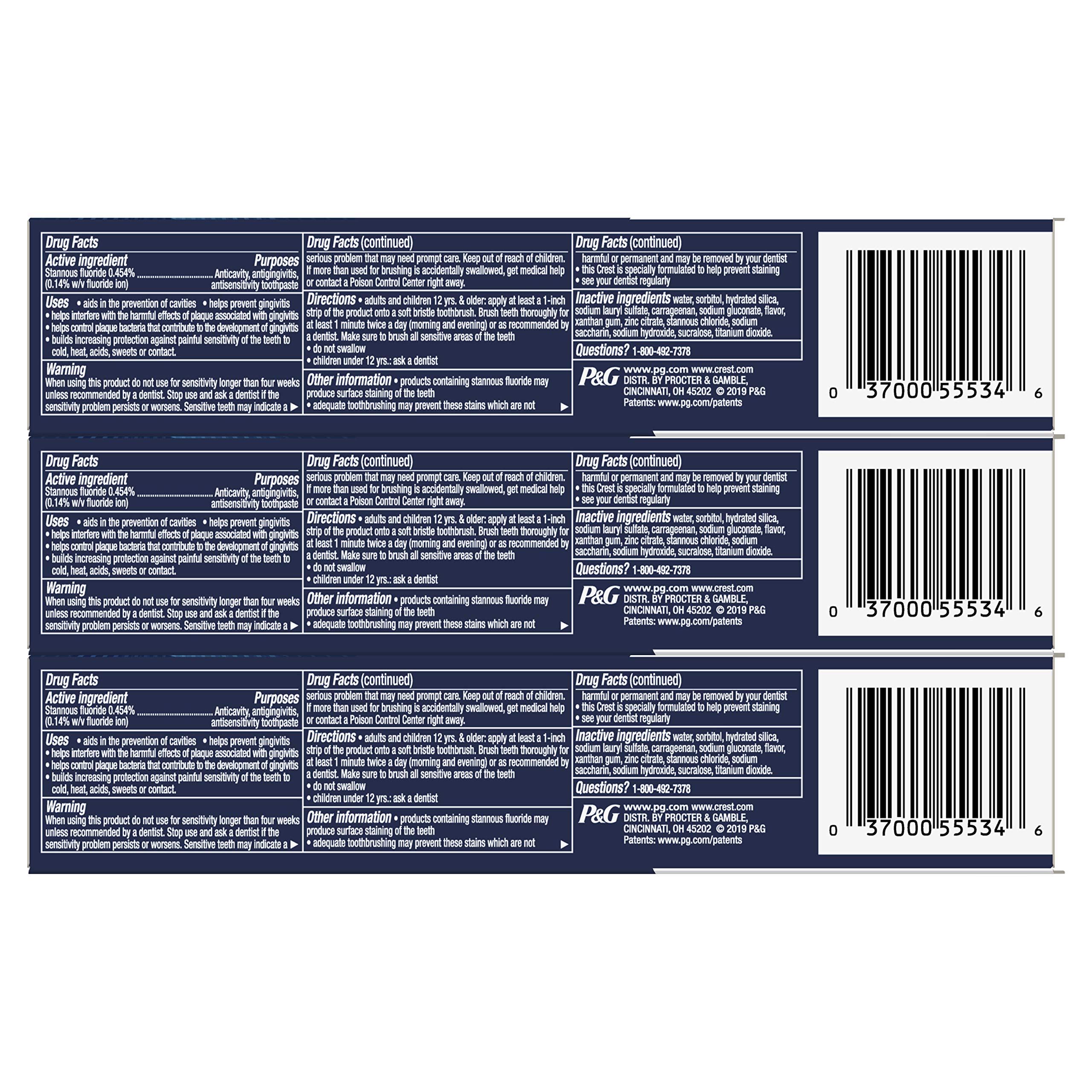 Crest Pro-Health Pro|Active Defense Deep Clean Toothpaste, 4.0 oz, Pack of 3