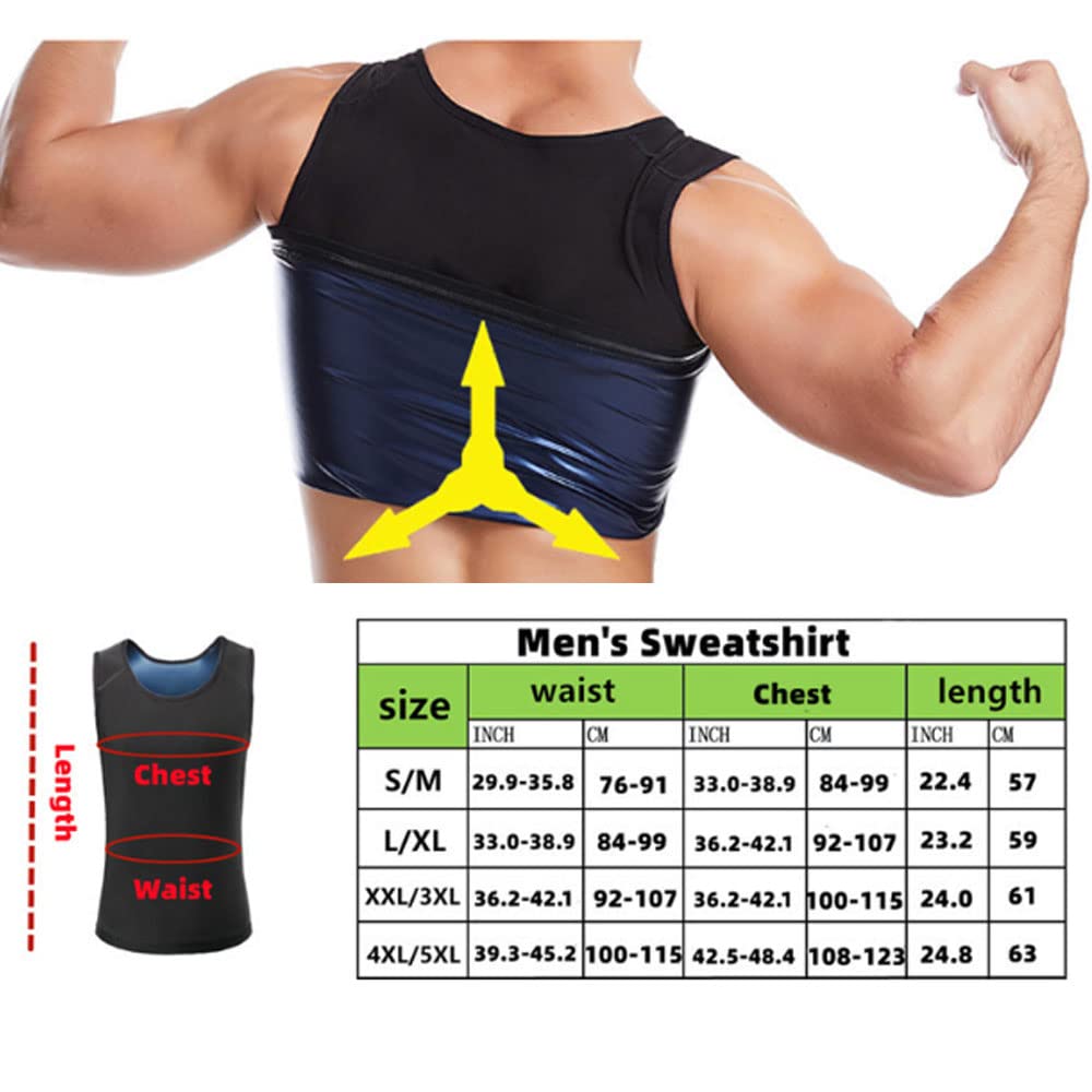 Cgtfy Gynecomastia Compress Tank Top For Men Slimming Body Shaper Vest Chest Abdomen Compression Tank Top (Silver,S/M)