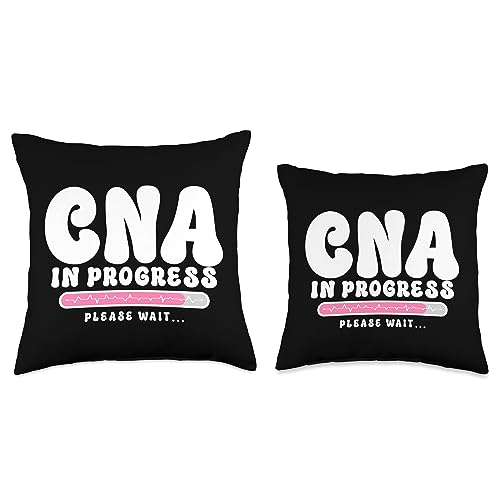 Certified Nursing Assistant Cna Appreciation HD0 Certified Nursing Assistant CNA in Progress Please Throw Pillow, 18x18, Multicolor