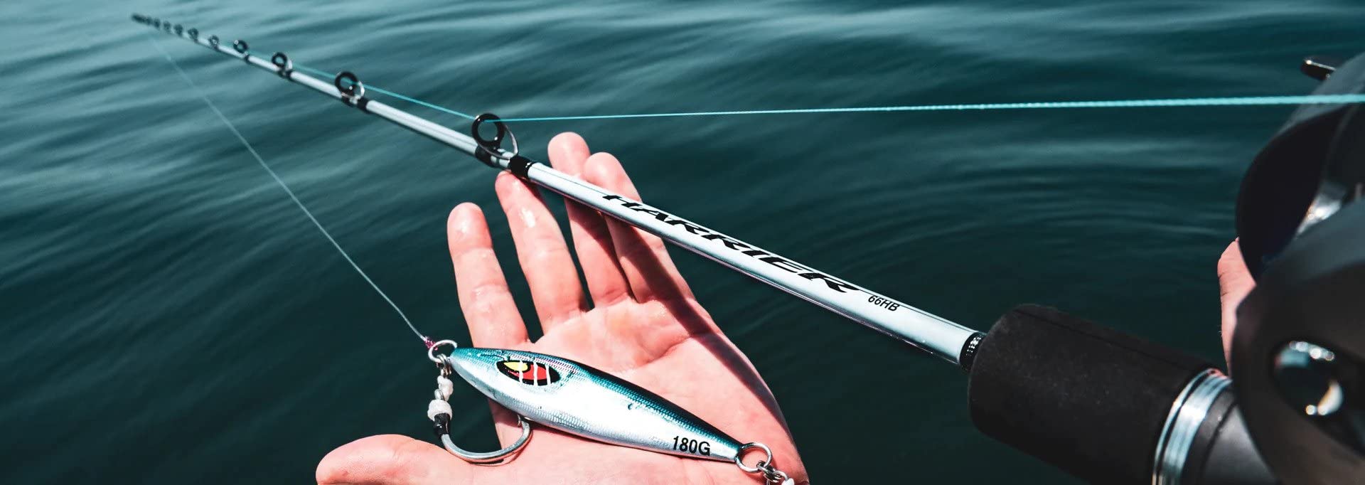 Daiwa HSP66HB Harrier Slow Pitch Jigging Series, Sections= 1, Line Wt.= 50Lb Braid, Lure Weight= Up to 400G