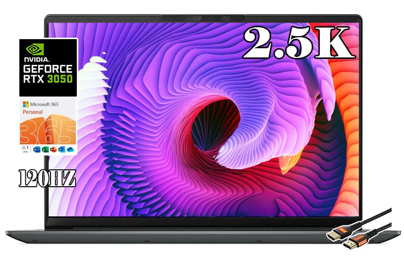 Lenovo IdeaPad 5 Pro 16" QHD+ 120Hz Laptop- AMD Ryzen 5 6600HS Hexa-core (>i7-1365U) - 16 GB LPDDR5-6400 RAM - 512 GB M.2 2242 PCIe 4.0x4 SSD - NVIDIA GeForce RTX 3050 - Windows 11