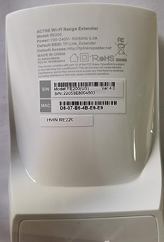 TP-Link AC750 Wifi Range Extender | Up to 750Mbps | Dual Band WiFi Extender, Repeater, Wifi Signal Booster, Access Point| Easy Set-Up | Extends Wifi to Smart Home & Alexa Devices (RE200)