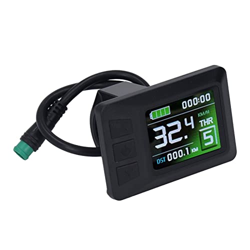 Electric Bike Controller Kit, ABS Waterproof 15A LCD7C Panel Thumb Throttle Brake Bicycle Accessories for 250W Motor