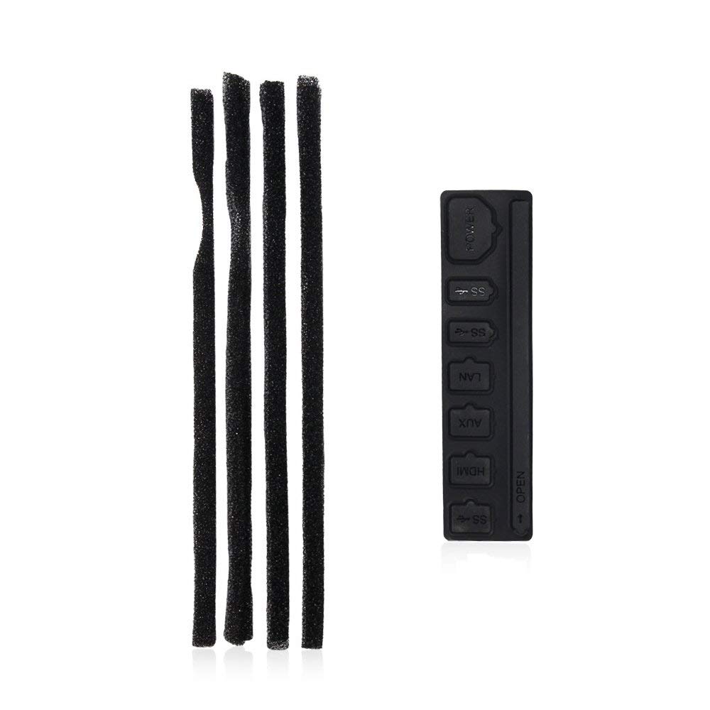 OSTENT Dust-Proof Cover Filter Mesh Jack Stopper Kits for Sony PS4 Pro Console
