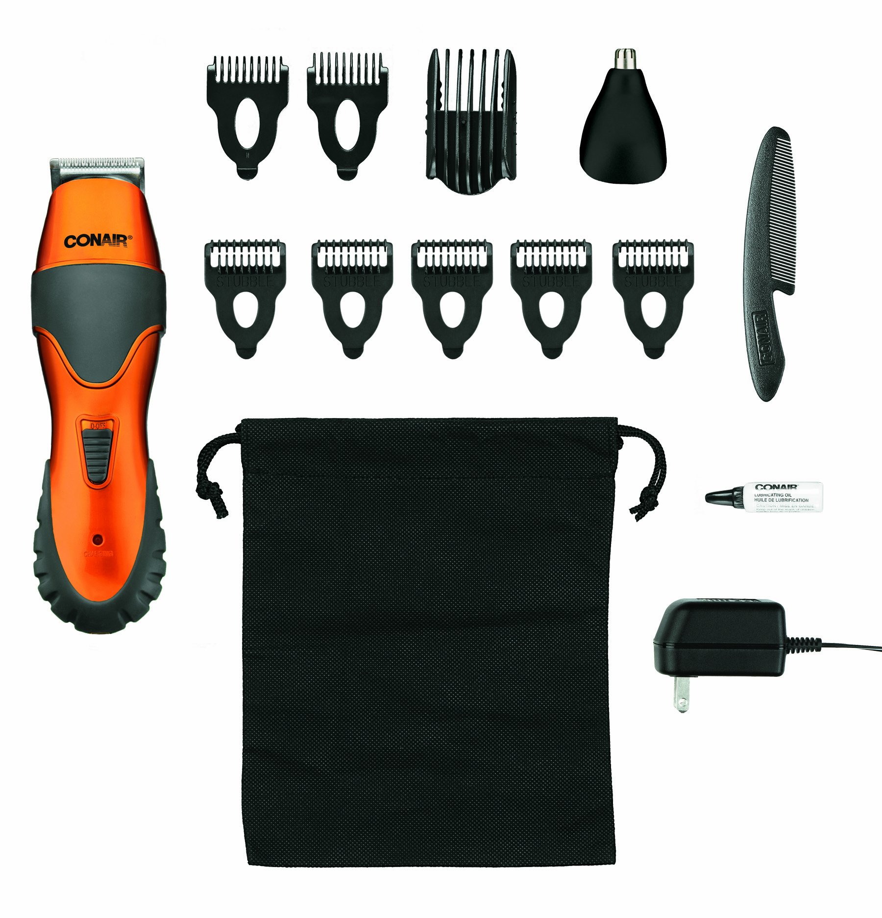 Conair Stubble Beard Trimmer for Men, 14-piece Grooming System