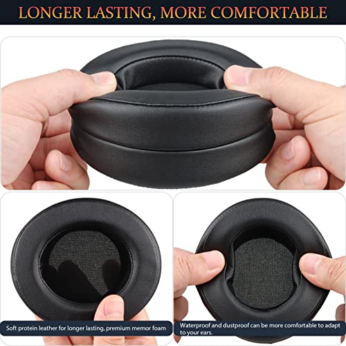 Kraken Pro V2 Replacement Ear Pads Cushions, Oval Earpads for Razer Kraken Pro V2 Razer Kraken 7.1 V2 Headphone Ear Cups Earmuffs Made of Premium Protein Leather & Memory Foam Easy Installation(Black)