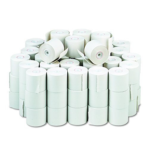 PM Company 08677 Paper Rolls, One Ply Adding Machine/Calculator, 2 1/4" x 150 ft, White (Case of 100)