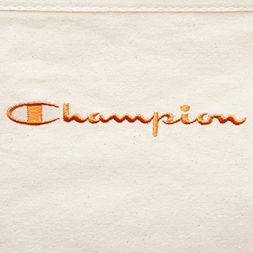 Champion Logan MODEL.No. 63211 Tote Bag, Can Store A4 Size, Town, Unisex, Off-White x Orange