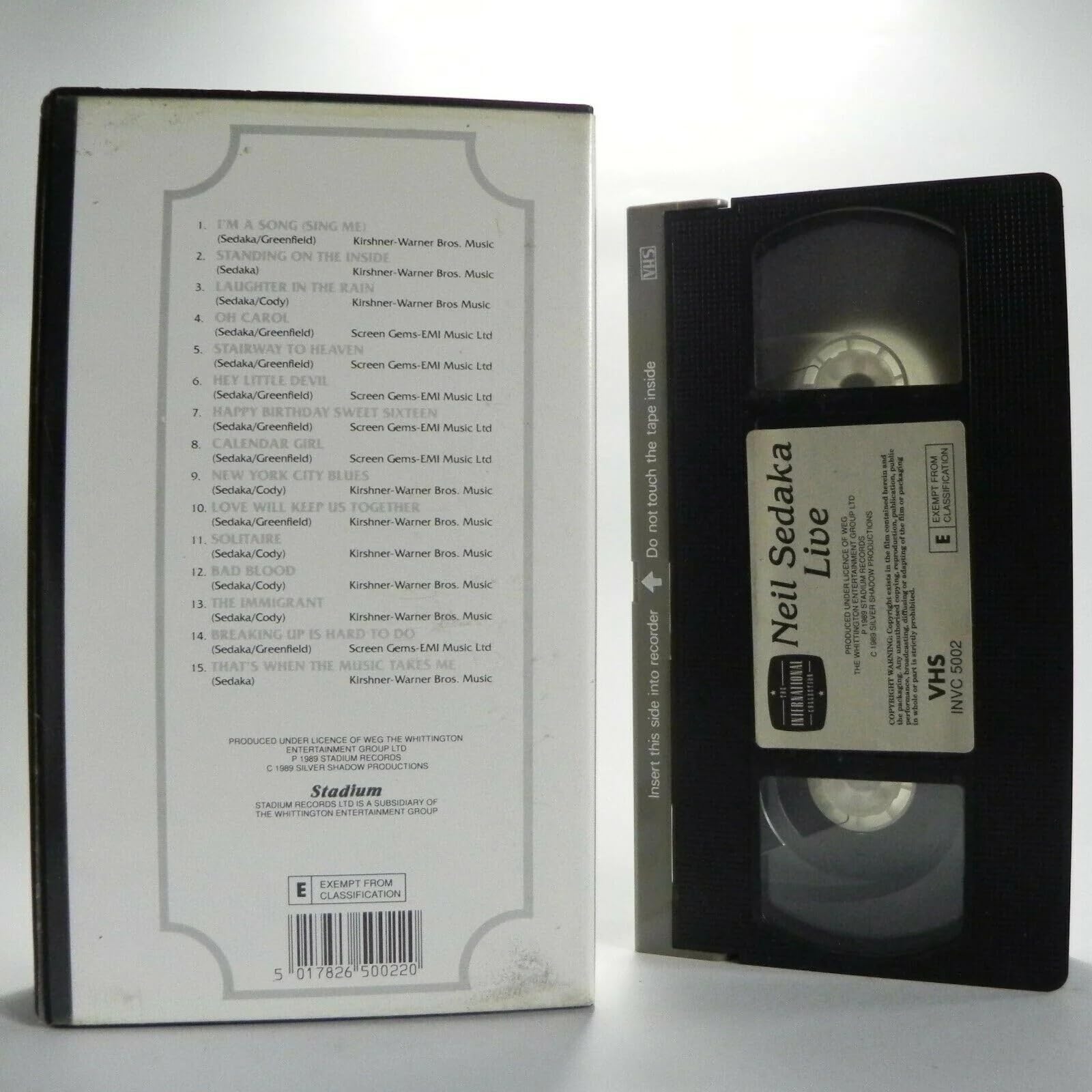 Neil Sedaka: Live - Concert - Greatest Hits - Classical Songs - Music - Pal VHS