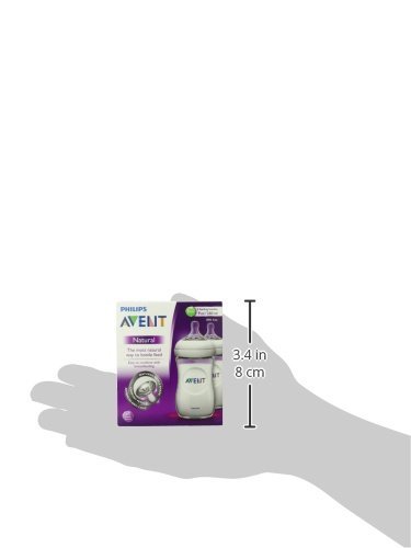 Philips AVENT BPA Free Natural Polypropylene Bottle, 9 Ounce, 2 Pack