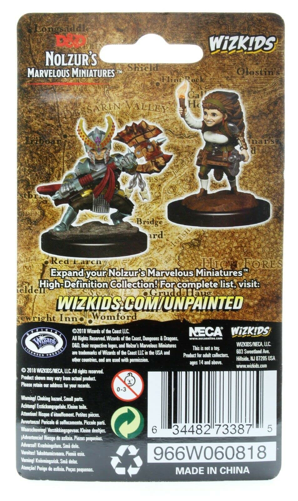 NECA D&D Nolzurs Marvelous Unpainted Miniatures: Wave 6: Female Halfing Fighter