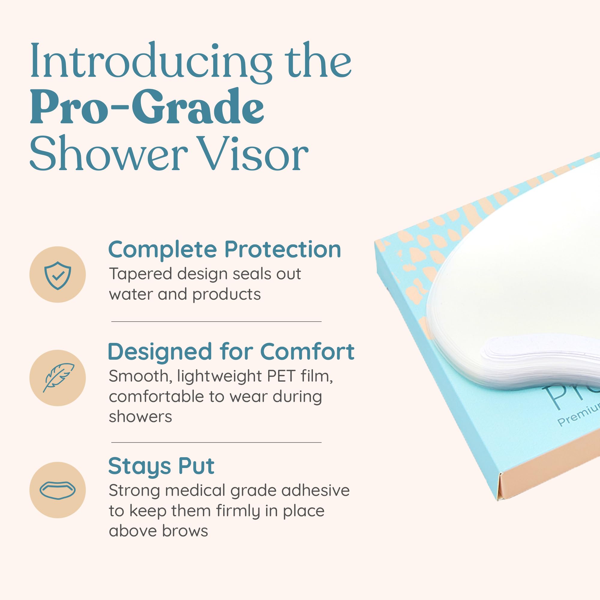 Eyelash Shield Shower Visor For Adults - 100 Eye Shields for After Surgery Shampoo, Microblading Supplies Permanent Makeup Supplies - Lash Guard - Eyelash Protector - Eye Shield After Cataract Surgery