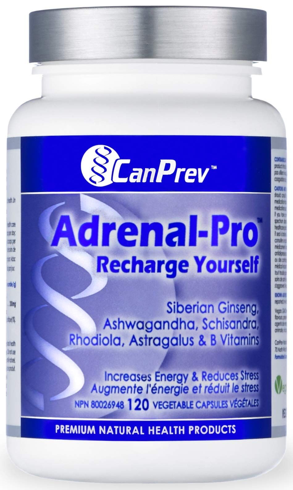 CanPrev Adrenal-Pro Recharge Yourself Vegi Capsules, 120 Count
