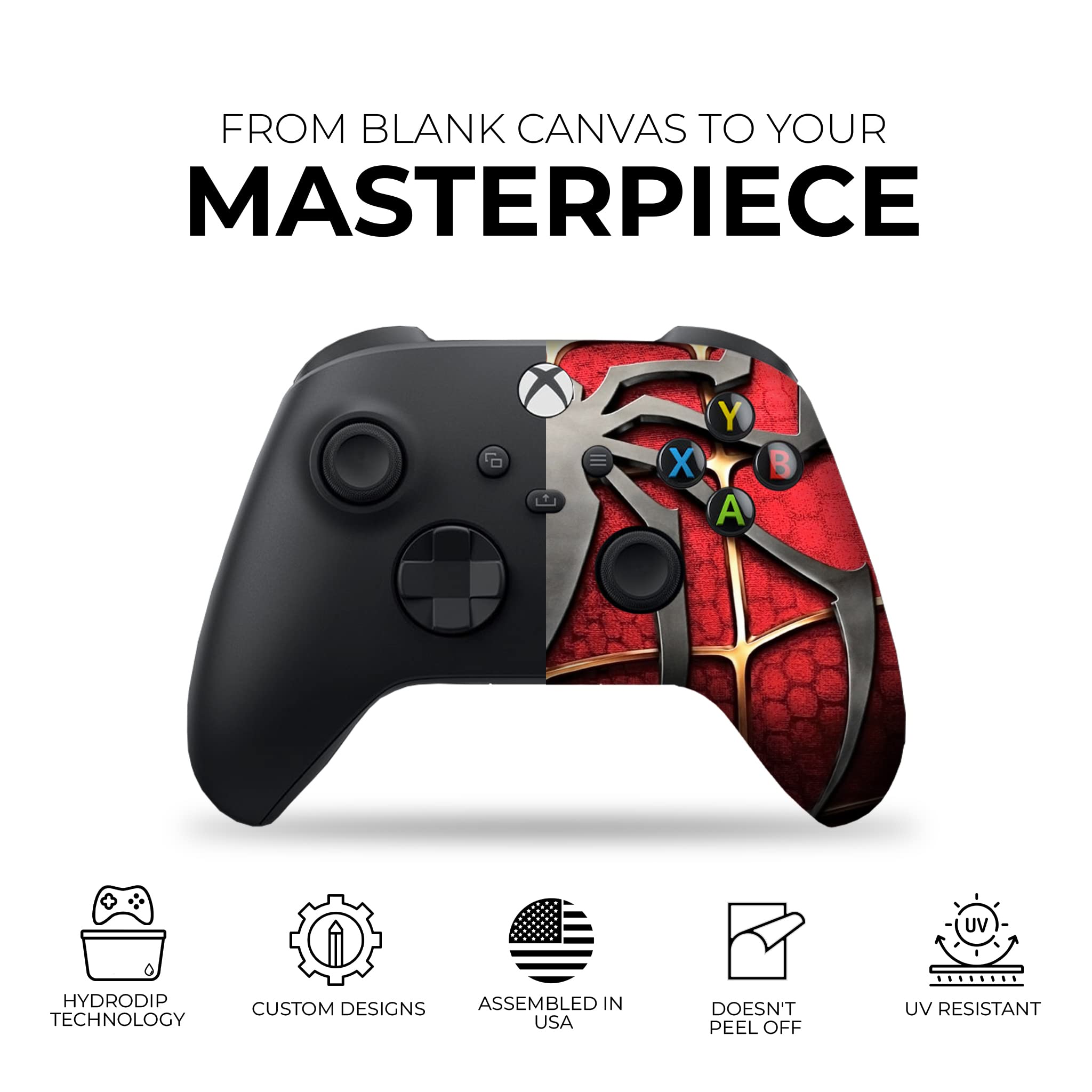 DreamController Original X-box Wireless Controller Special Edition Customized Compatible with X-box One S/X-box Series X/S & Windows 10 Made with Advanced HydroDip Print Technology(Not Just a Skin)