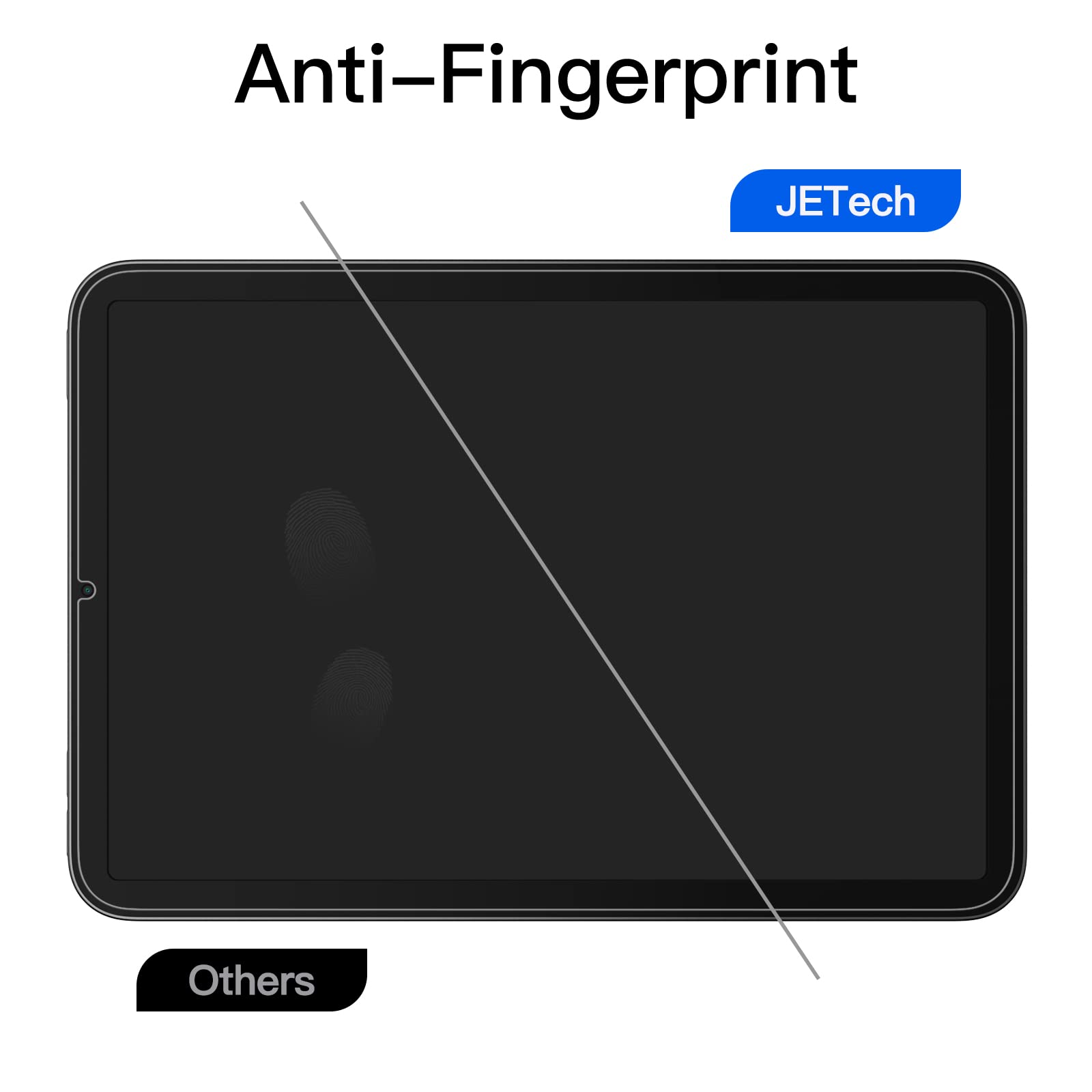 JETech Paper Matte Screen Protector for iPad mini (A17 Pro, 2024 Model, 7th Generation) / mini 6 (2021 Model, 6th Generation), Anti-Glare Matte PET Paper Film for Drawing, Writing, Note-Taking
