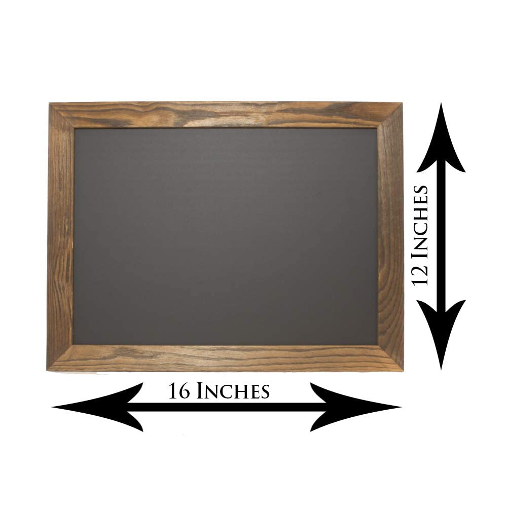 Chalk Board Sign Easel Stand Set - Standing Chalkboard Sign with Stand with Liquid Chalk Markers - Chalkboards to Write on with Stand - Wooden Frame Chalk Board Menu - Large Chalkboard by Peraco
