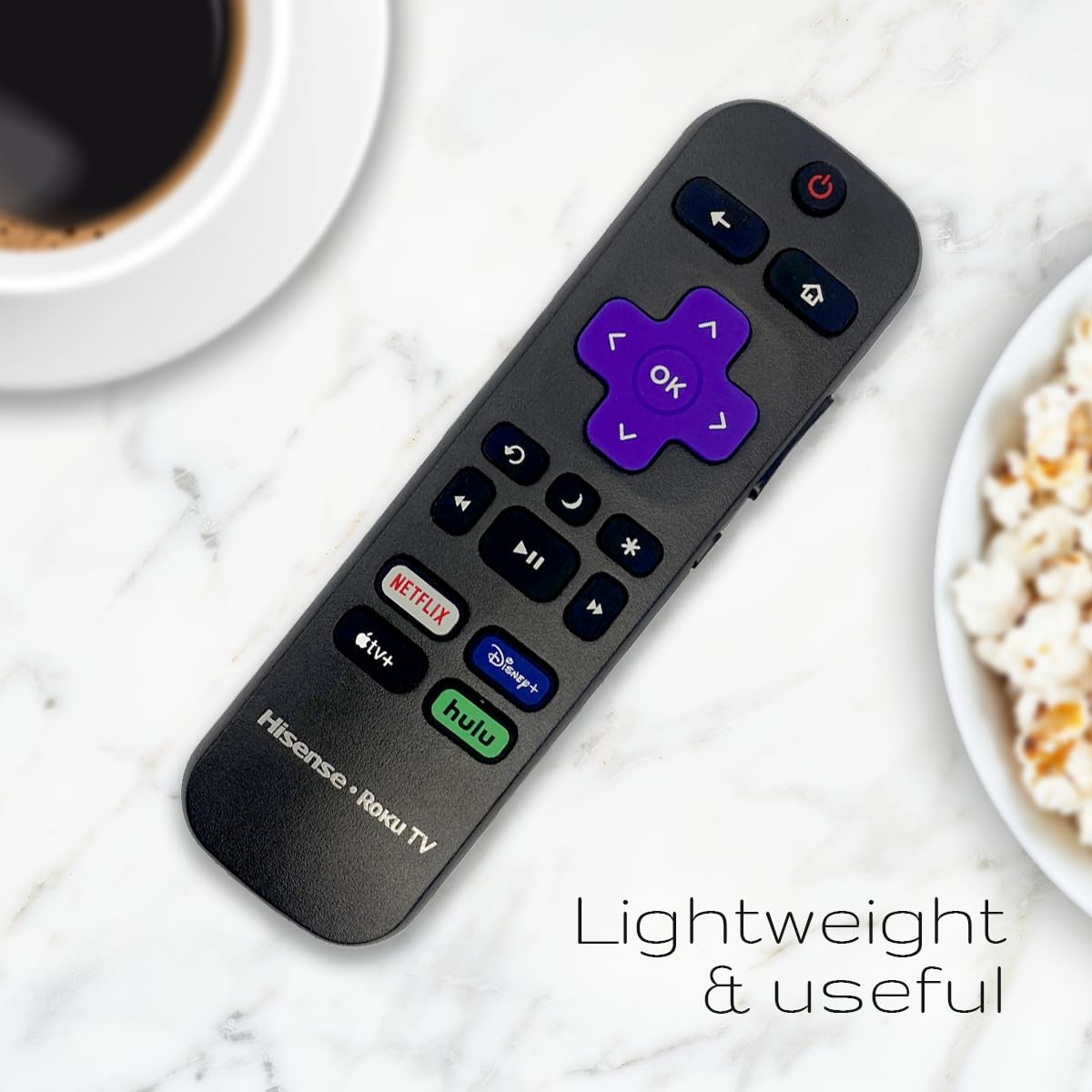 Ceybo Universal TV Remote Control Fit for All Hisense Roku Smart TVs