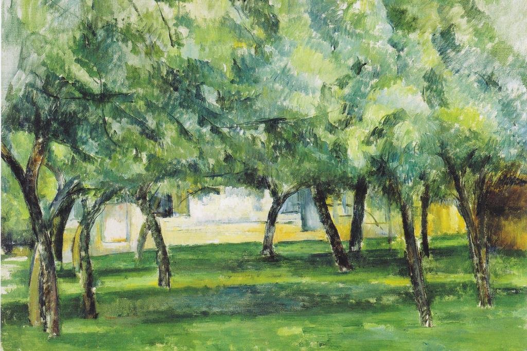 Cezanne Farm In Normandy Impressionist Posters Paul Cezanne Art Prints Nature Landscape Painting Forest Wall Art French Artist Wall Decor Garden Romantic Art Cool Wall Art Print Poster 36x24