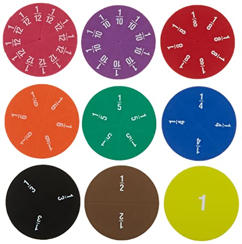 Teacher Created Resources Foam Fraction Circles (20611),Multi