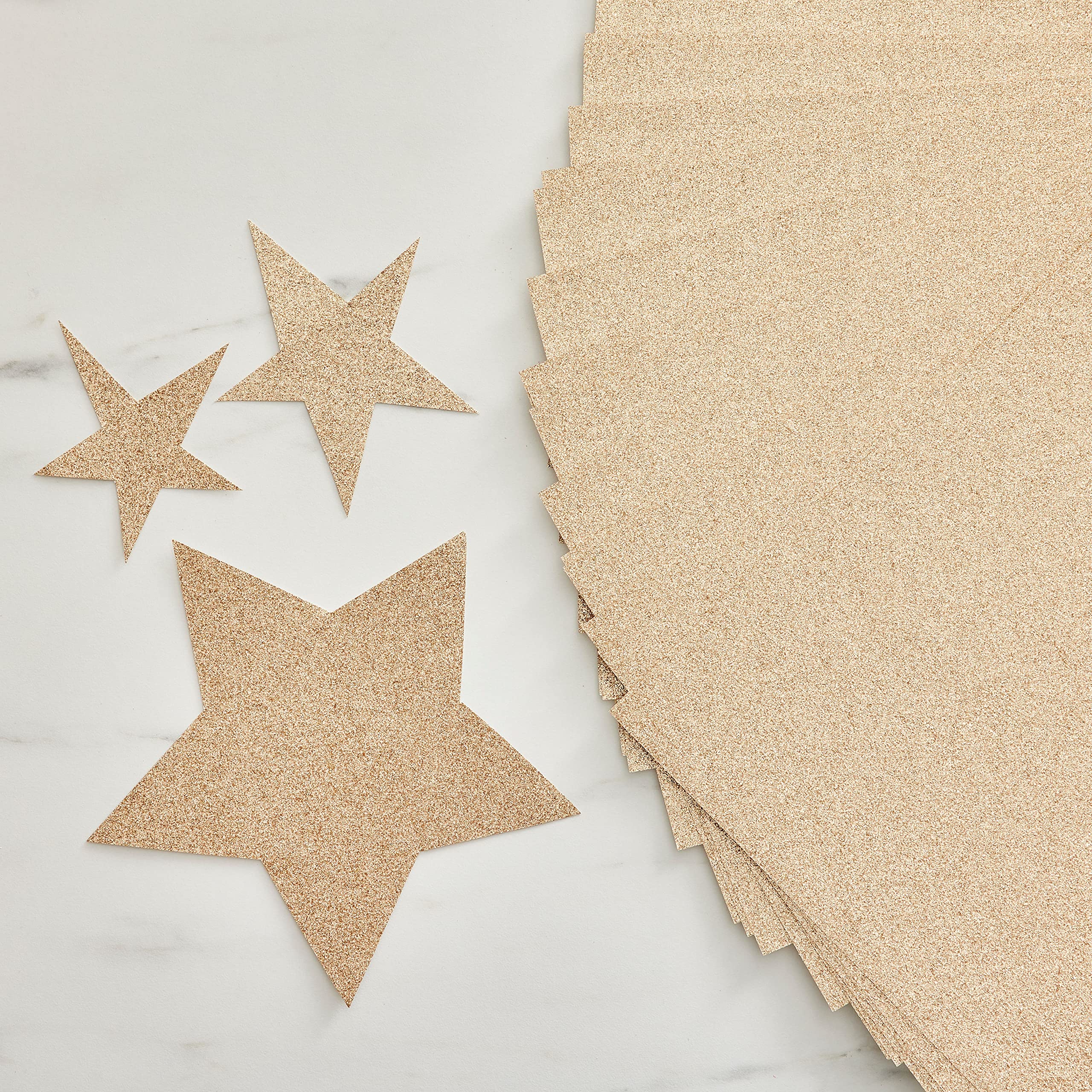 Champagne Glitter 8.5”; x 11”; Cardstock Paper by Recollections™, 24 Sheets