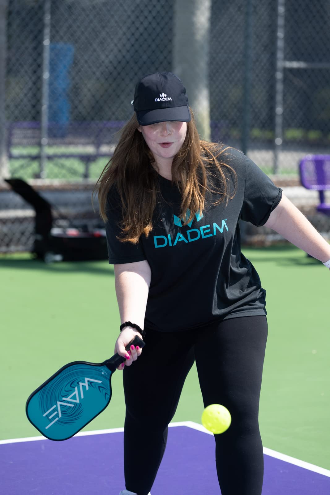 Diadem Logo Dry-Core Moisture-Wicking Athletic Crewneck Pickleball Shirt – Men’s – Black - XL